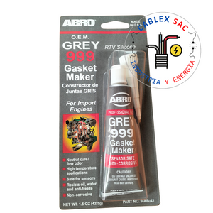 ABRO 999 SILICONA GREY | SILICON ALTA TEMPERATURA