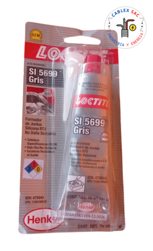 LOCTITE 5699 SILICONA OXIMICA GREY | 70 ML STOCK AHORA